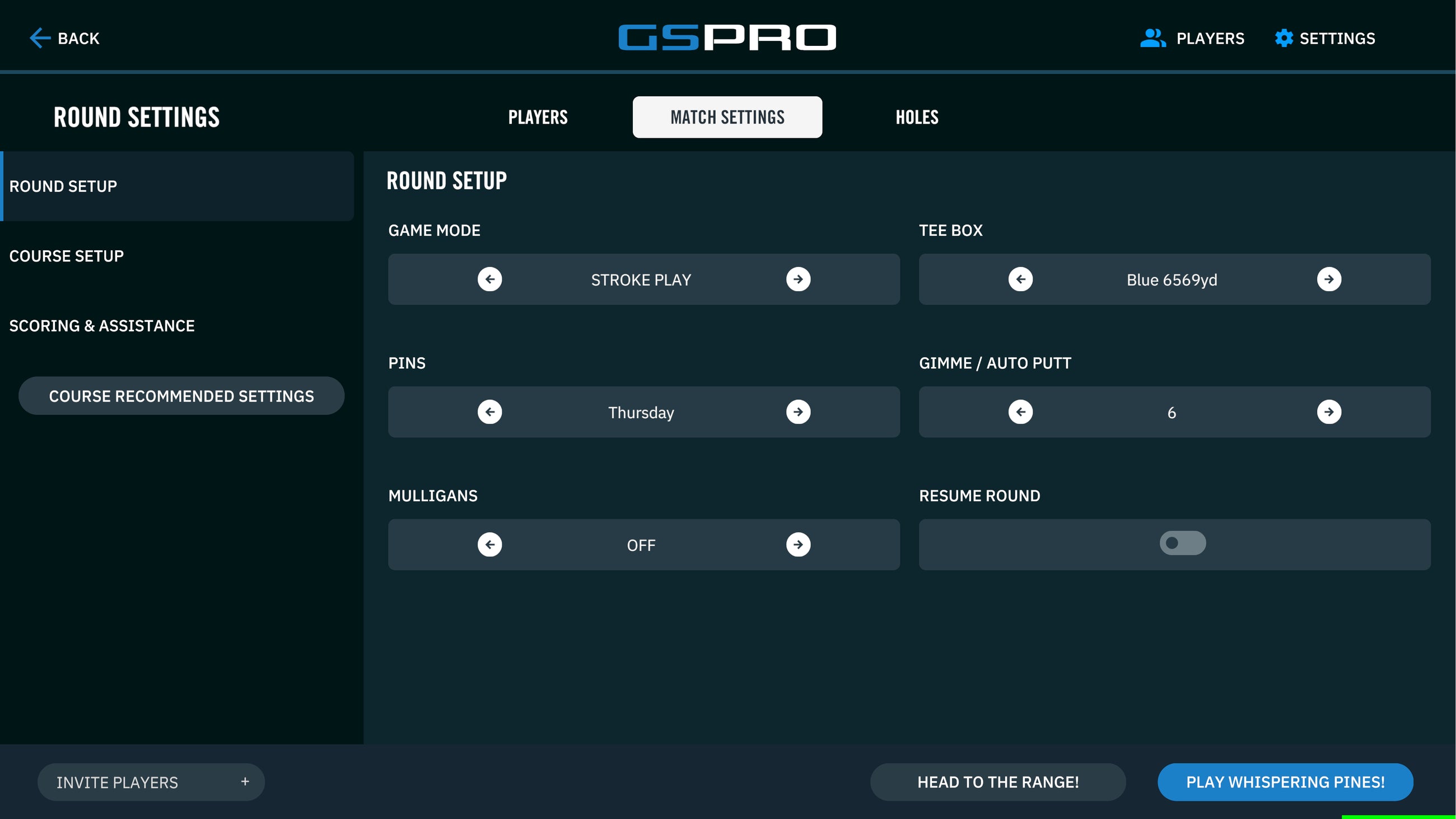 GSPro Golf Simulator Software